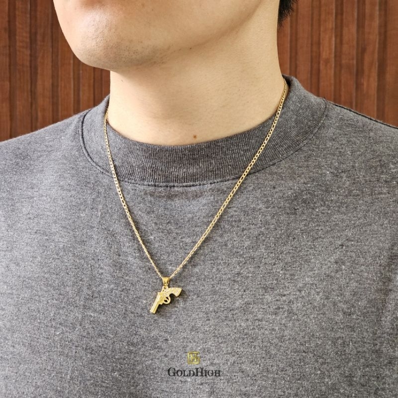 GoldHigh Iced Revolver with Chain | Shopee Philippines