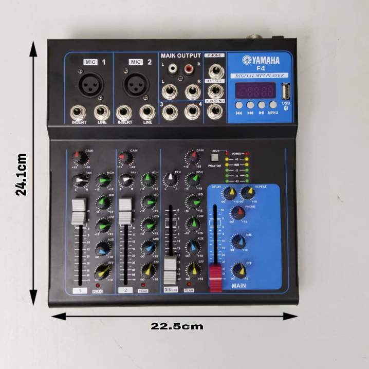 Yamaha MIXER F4-USB 4 Channel Mixer W/Bluetooth Sound Mixer | Shopee Philippines