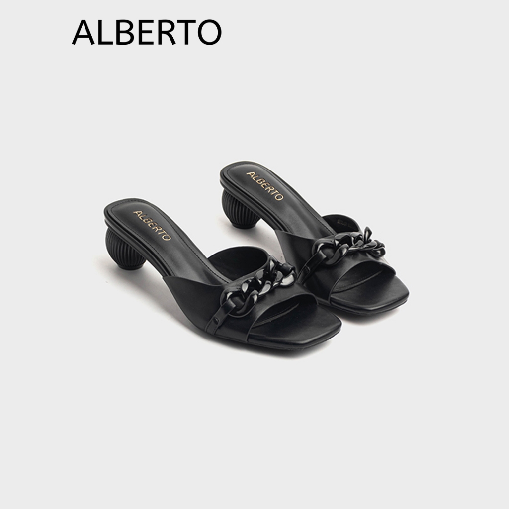 ALBERTO Women's Cherry Chain Heeled Sandals | Shopee Philippines