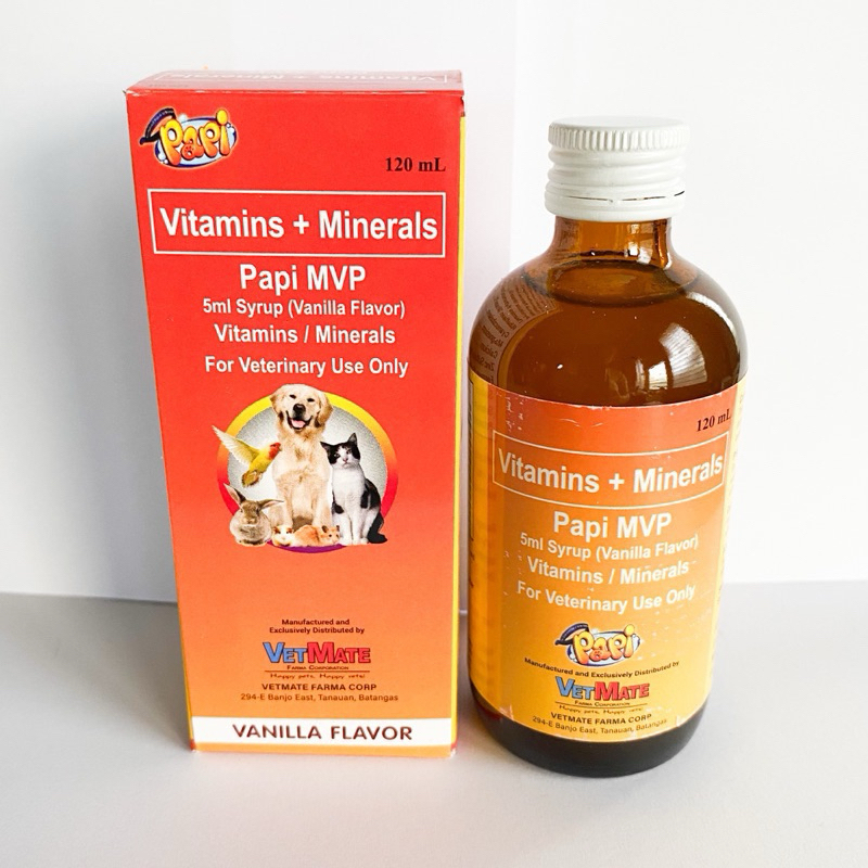 Papi MVP multivitamins 120ml for pets | Shopee Philippines