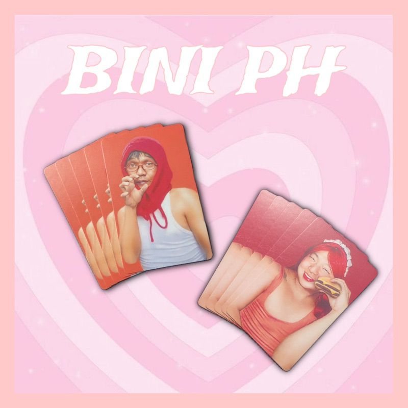 BINI MIKHAMOT MANOY ASSORTED UNOFFICIAL JOLLIBINI PHOTOCARD -FRONT ONLY ...