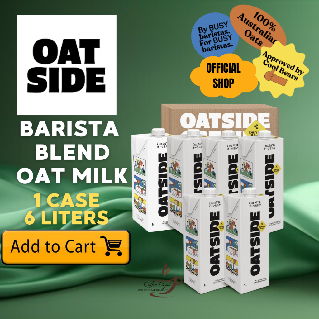 OATSIDE Barista Blend Oat Milk 1L - Creamy Plant-Based Milk for Coffee ...