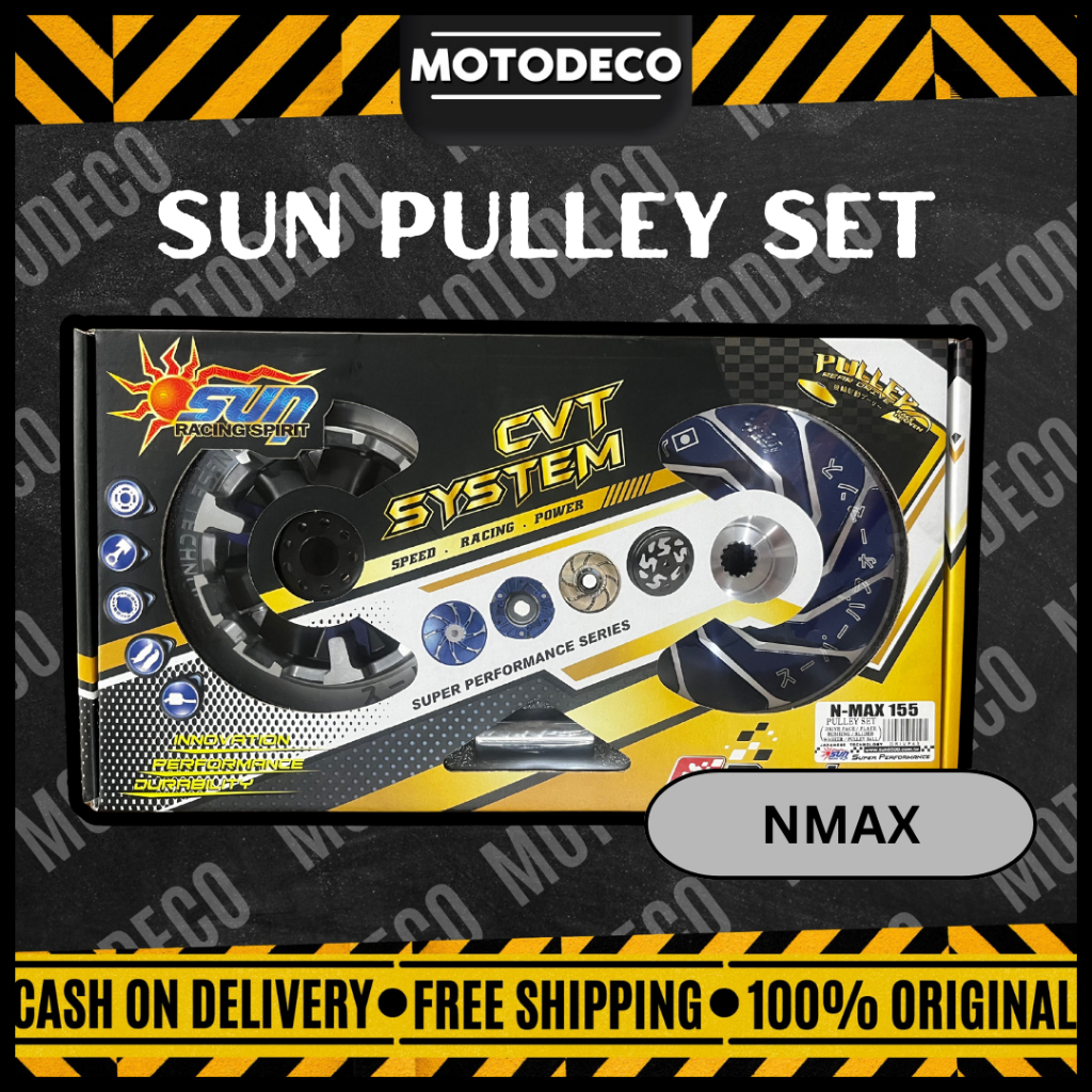 SUN RACING PULLEY SET with DRIVE FACE and BUSHING for NMAX / AEROX ...