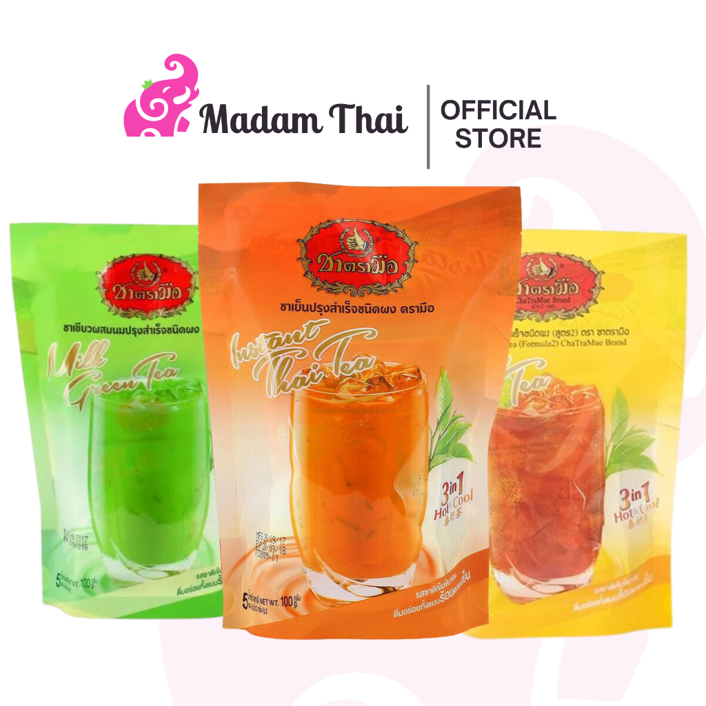 ChaTraMue 3in1 Thai Milk Tea 100g BEST SELLING THAI MILK TEA 5pcs-20g ...