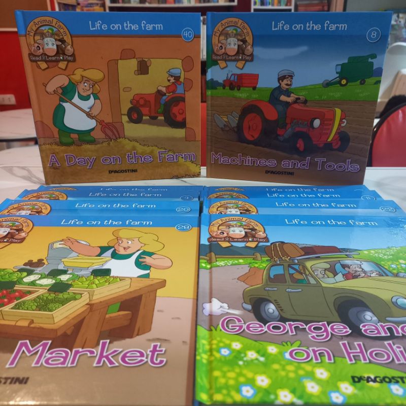 The RED Library- Farm Story Books for Kids Bedtime Story Read Learn and ...