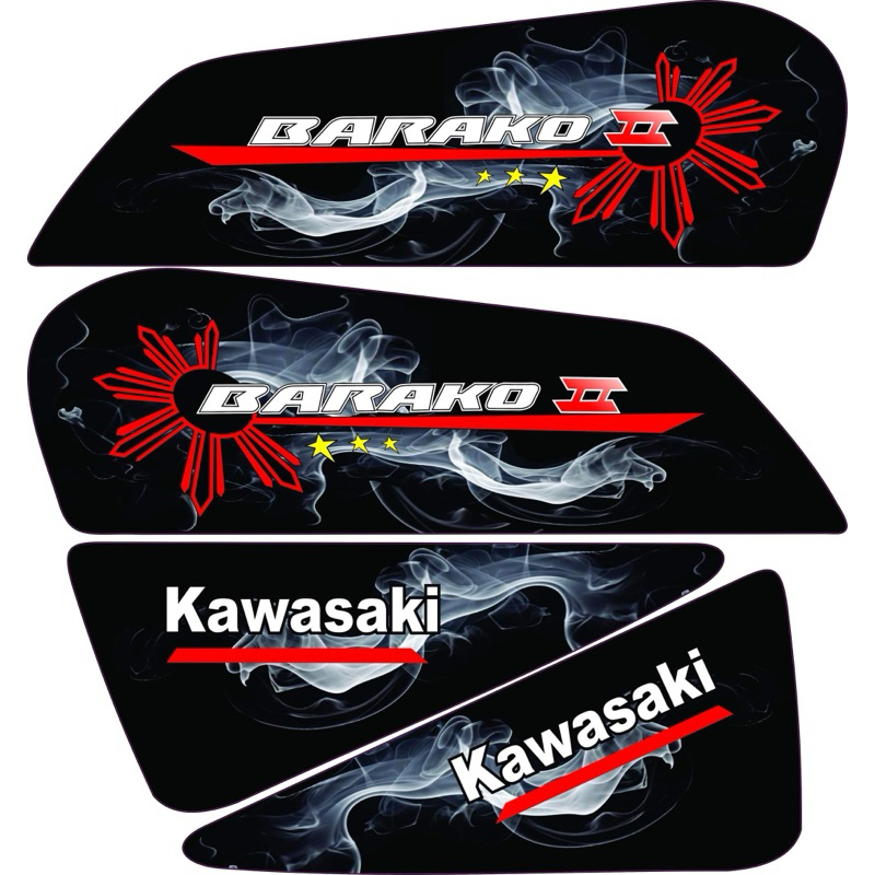 Kawasaki Barako 2 Stock Decals Printed/Laminated No fade | Shopee ...