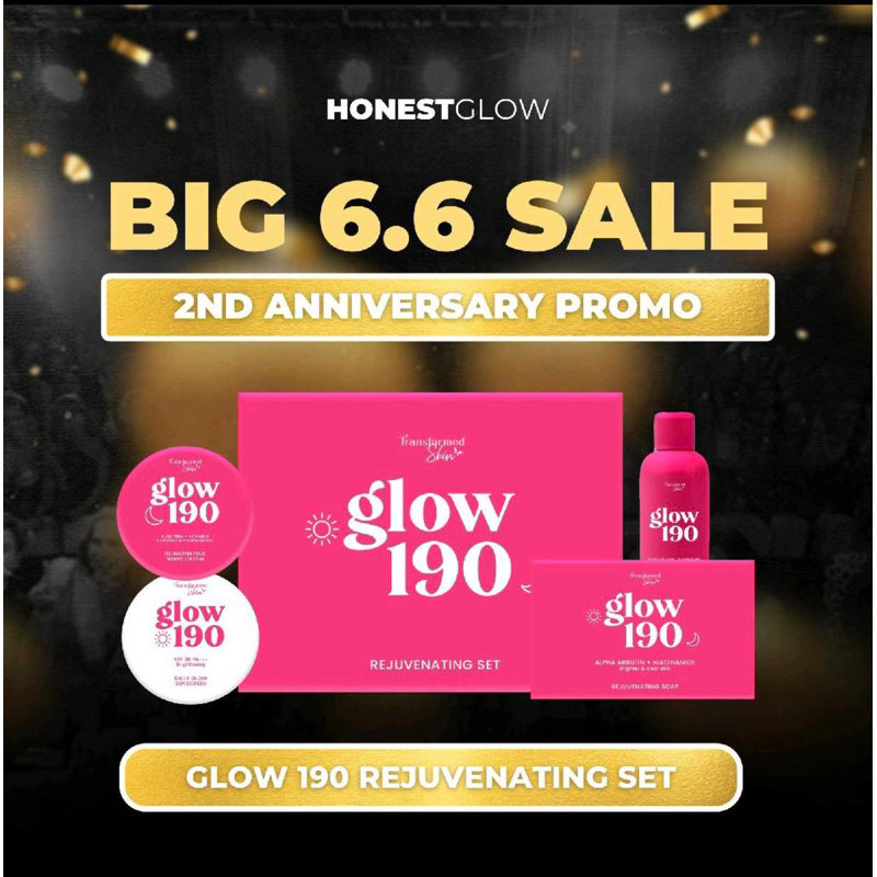 Glow190 Rejuvenating Set by Dave Villanueva Honest Glow with Free Glo21 Mask | Shopee Philippines