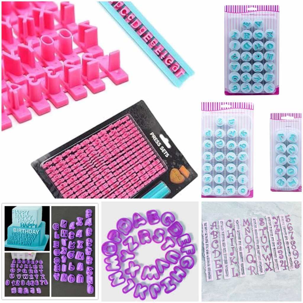 Alphabet Numbers Cutters Alpha Letters Number cutter set baking ...