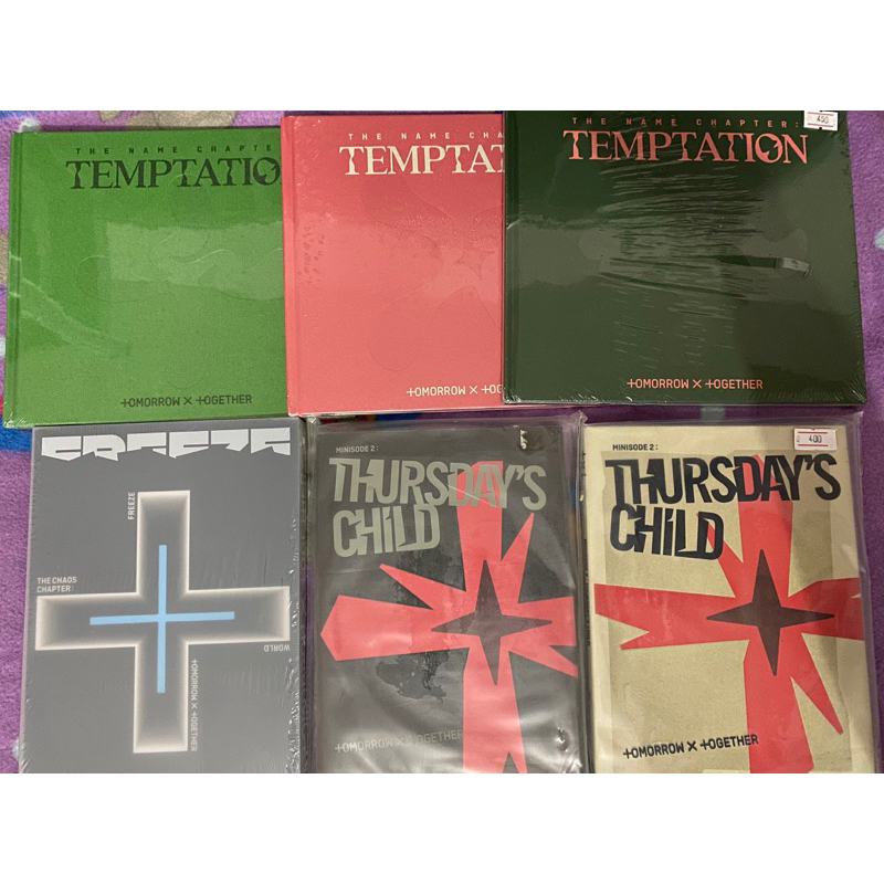 TXT UNSEALED ALBUMS - FREEZE THURSDAY’S CHILD THE NAME TEMPTATION ...
