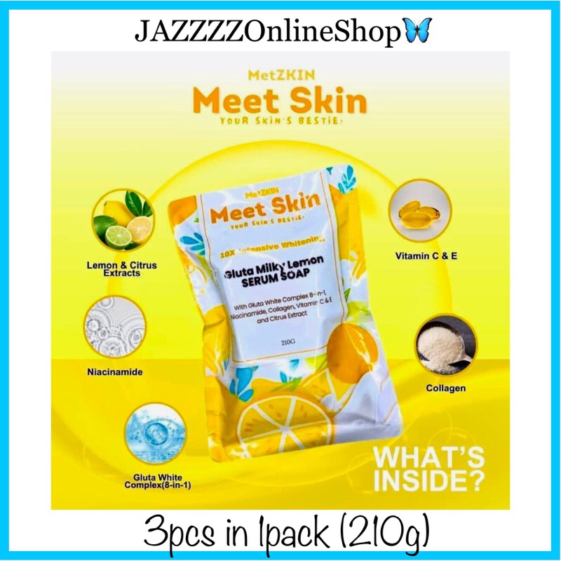 MEET SKIN Gluta milky lemon serum | Shopee Philippines
