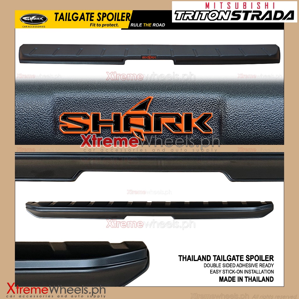 Mitsubishi Strada / Triton 2024-2025 Rear Bumper Spoiler Matte Black ...