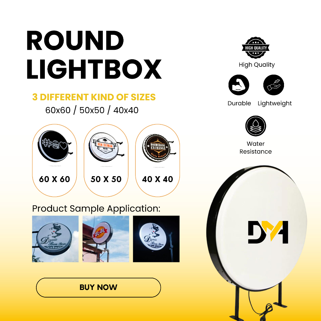 Rotating and Non Rotate Lightbox / 40cm /50cm / 60cm | Shopee Philippines