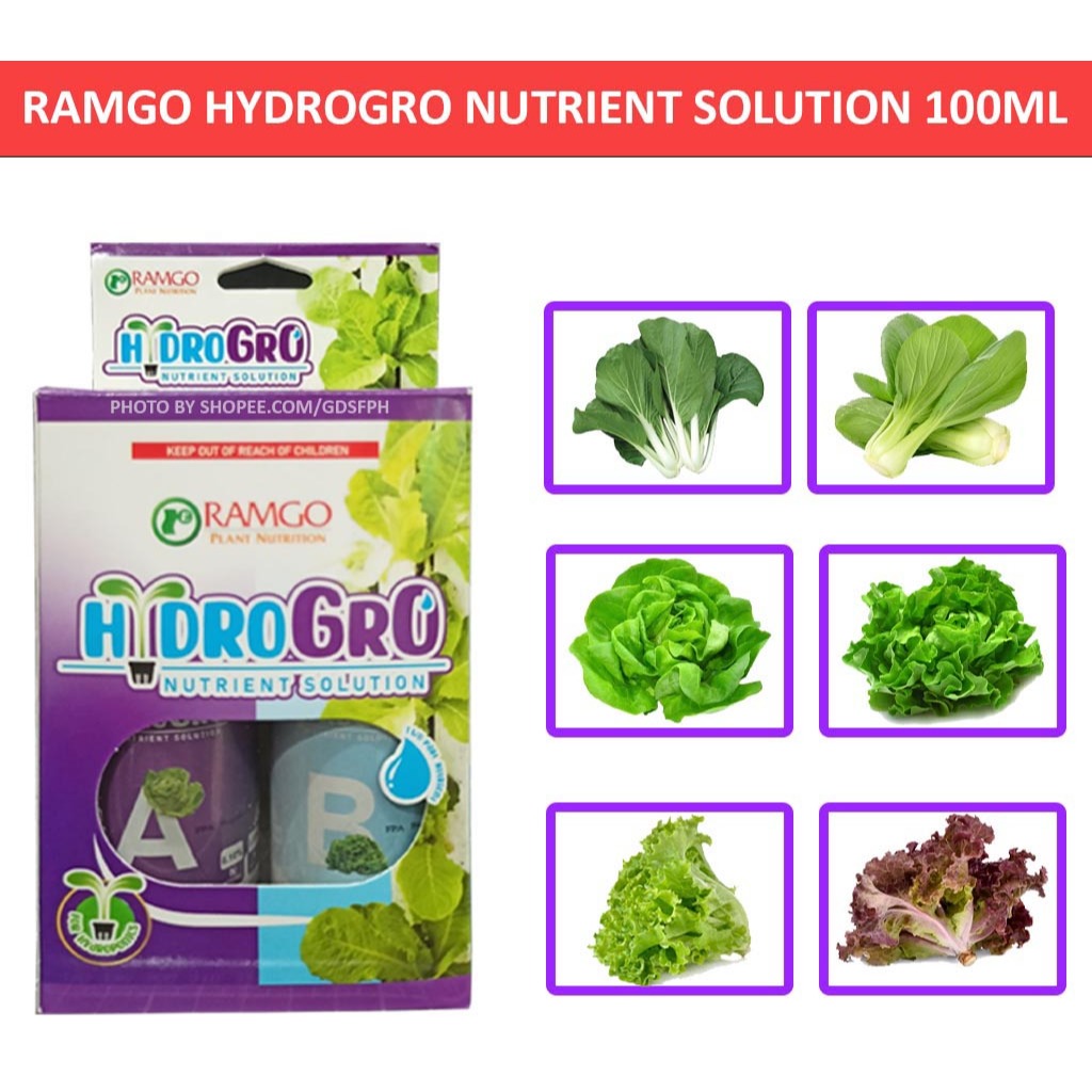 Ramgo HydroGro Hydroponics Nutrient Solution 100ml Set gdS41207 ...