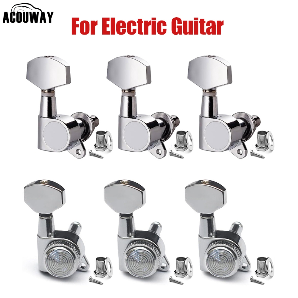 6pcs/set Guitar Machine Head knobs String Tuning Pegs For Electric ...