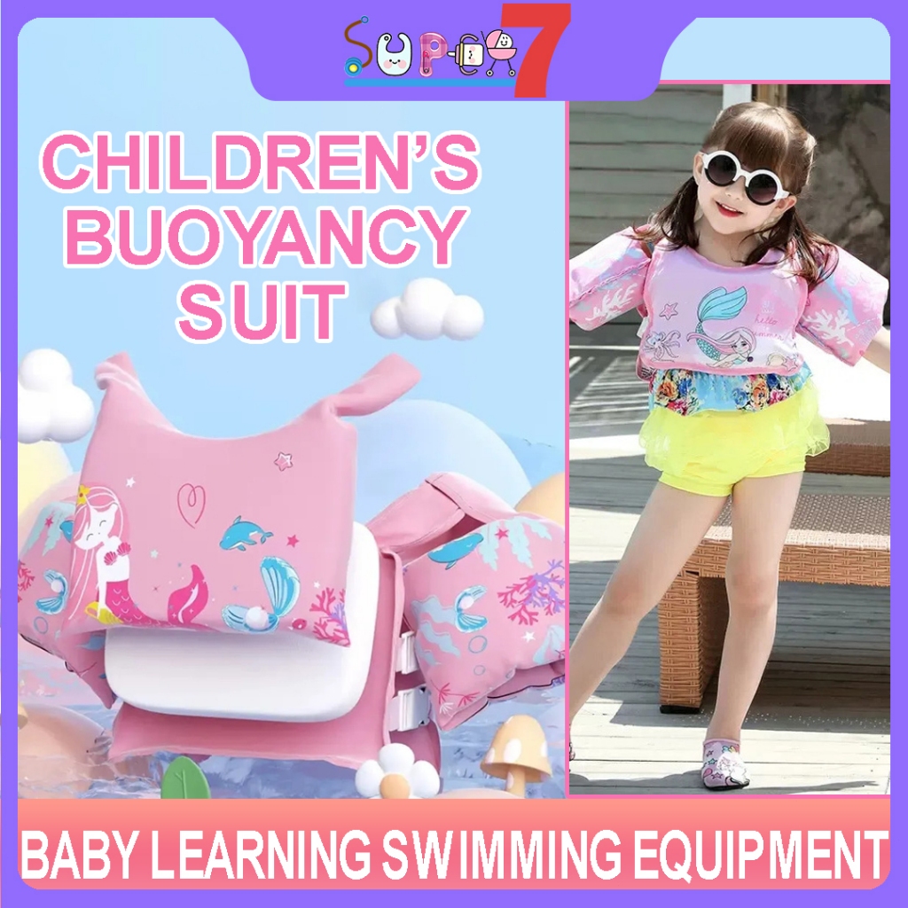 Life vest for Kids Inflatable Life jacket Swimsuit Salbabida floater ...