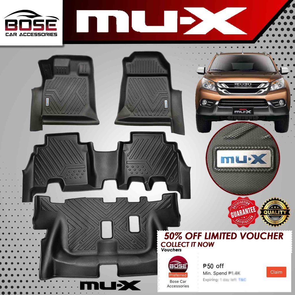 TPE / 5D Deep dish Matting for Isuzu MUX MU-X 2013 - 2020 / 2021 ...