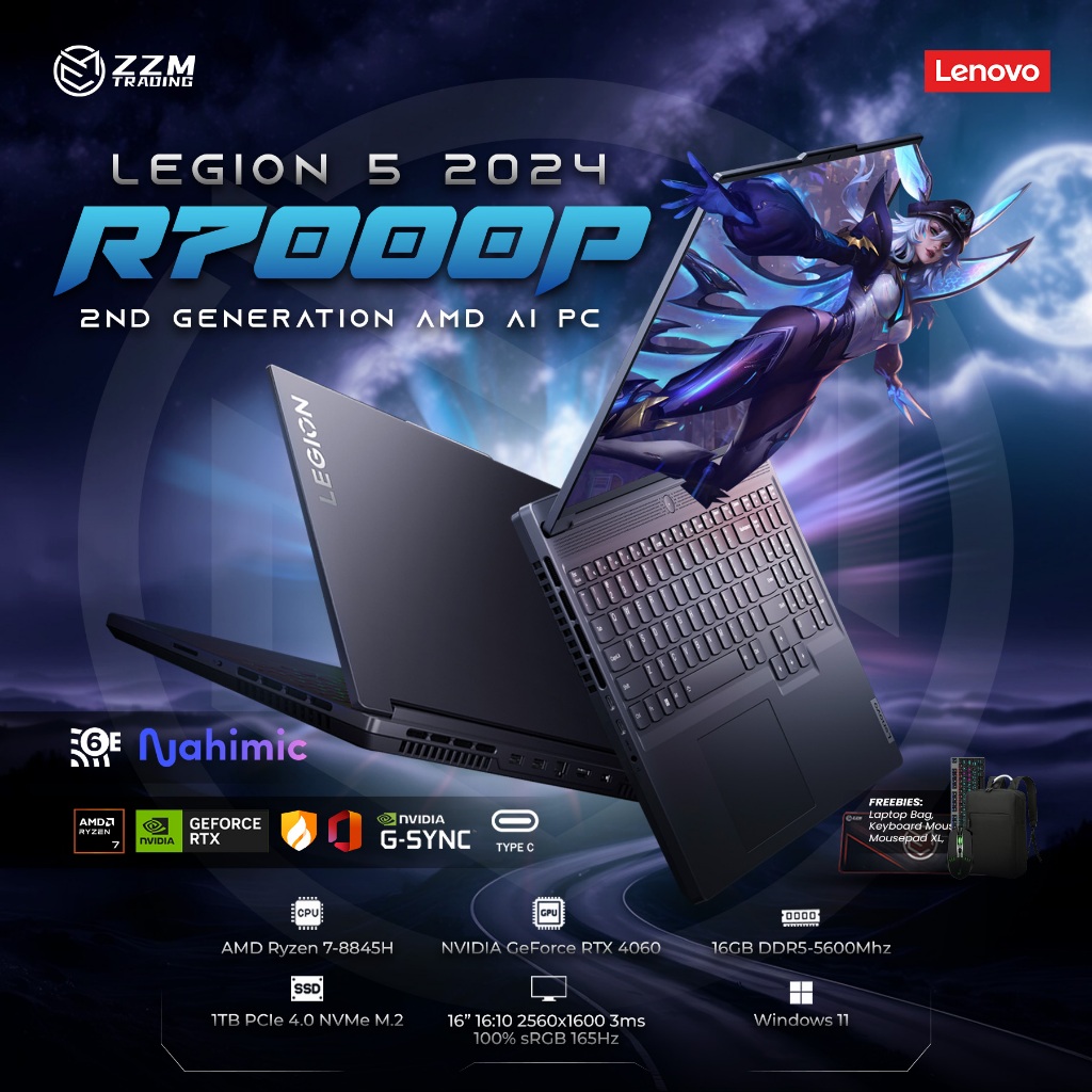 Lenovo Legion 5 R7000P 2024/2025 16" R7-8845H|R9-8940HX|R9-8945HX RTX 4060|5060|5070 ZZM Trading ...