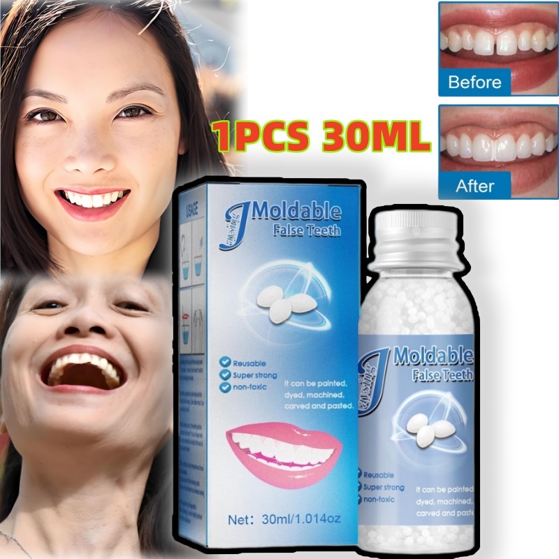 30g Temporary Tooth Repair False Teeth Solid Glue Denture Adhesive ...