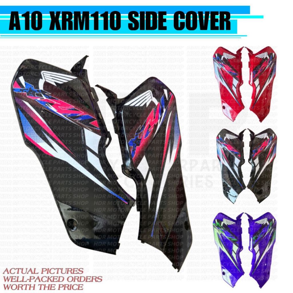 HDR HONDA XRM 110 ( 2PCS ) LEFT AND RIGHT SIDE COVER SET A10 FOR ...