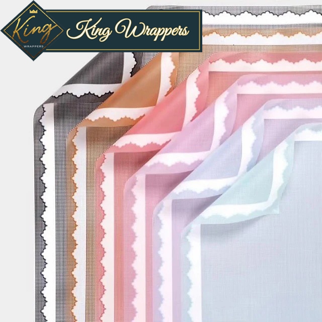 20pcs per pack Hanky Lace Design Flower Bouquet Wrapper Floral Wrapper ...