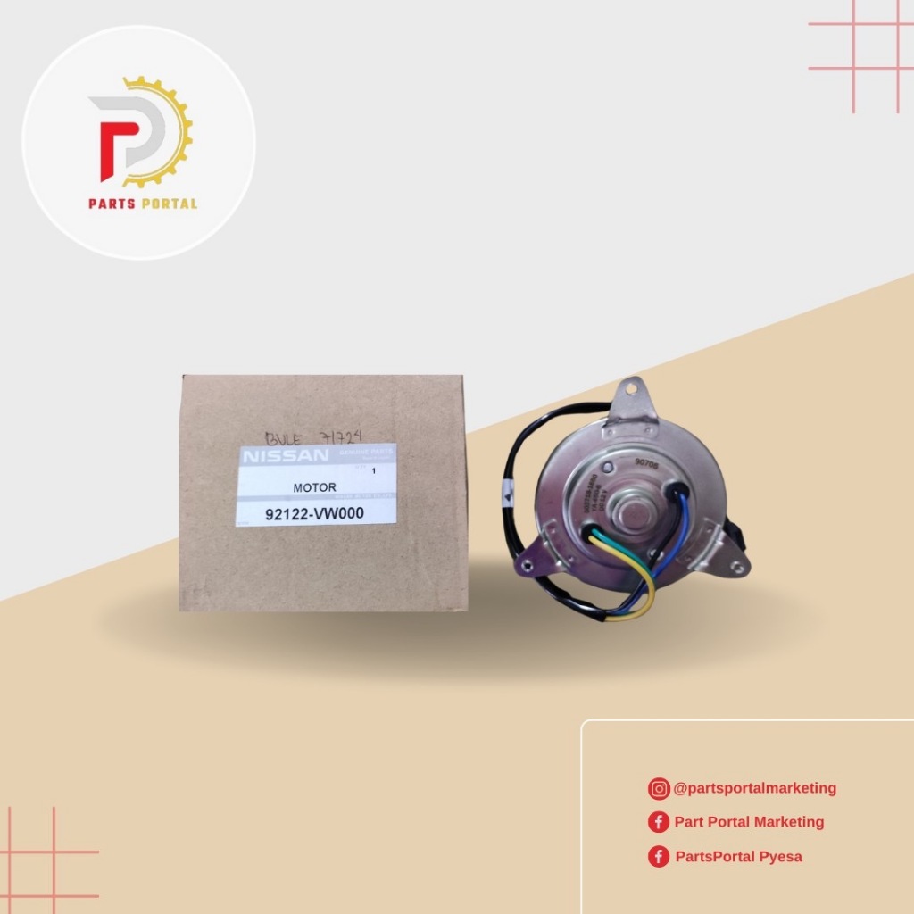 92122-VW000 GENUINE Nissan NV350 URVAN Fan Motor Radiator / Condenser ...
