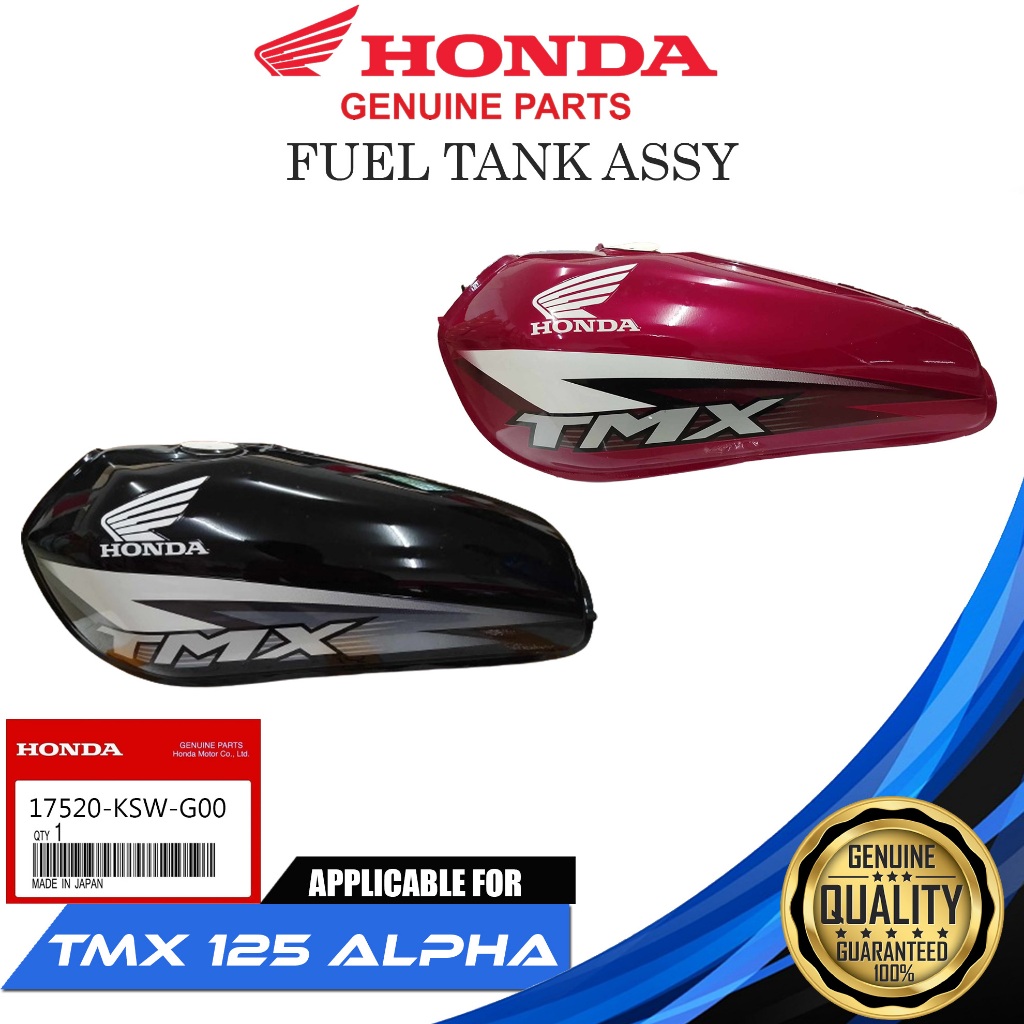 HONDA GENUINE FUEL TANK ASSY FOR TMX 125 ALPHA ( 17520-KSW-G00 ) ( RED ...