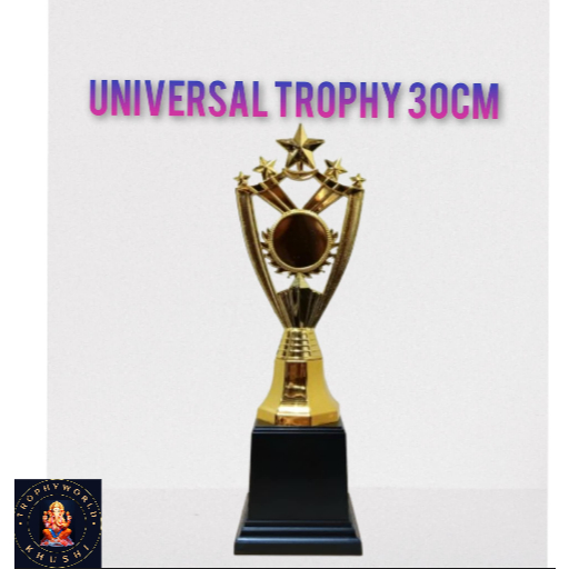 UNIVERSAL PLASTIC TROPHY PER PIECE 30cm&26cm (customize available ...