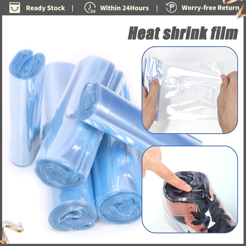100pcs Shrink Wrap PVC plastic heat shrink wrap Clear Plastic Wrap seal ...