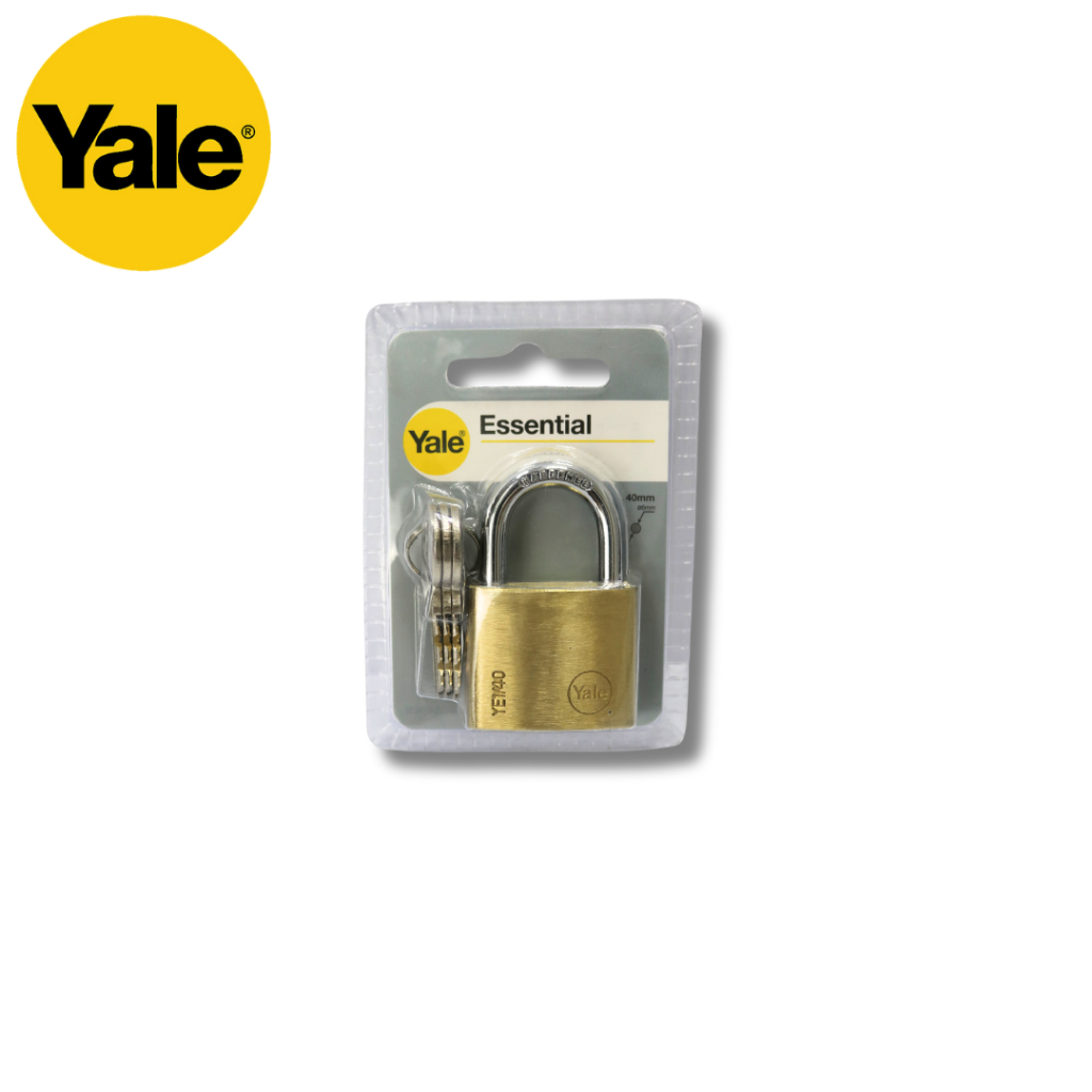 Yale Essential Brass Padlock 40MM | Shopee Philippines