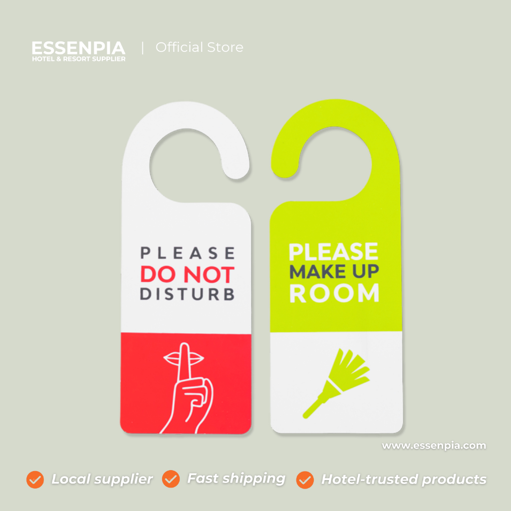 Classic Hotel DOOR SIGNAGE Door Hang (DO NOT DISTURB SIGN - PLEASE MAKE ...