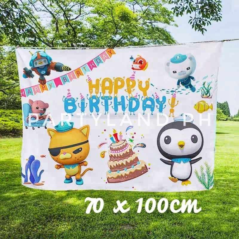 Octonauts Birthday Poster Wall Banner Barnacles Theme Party Decoration ...