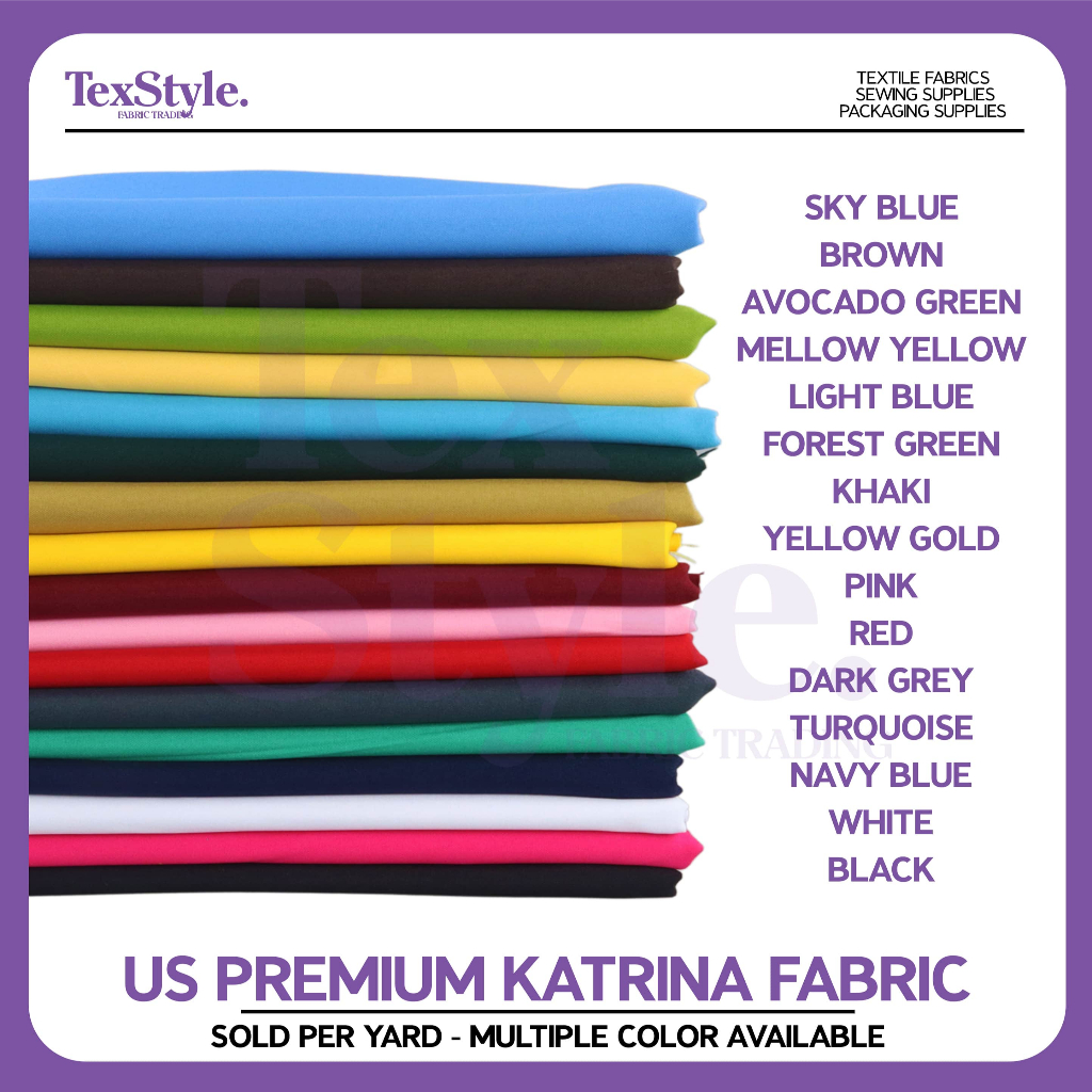 TEXSTYLE (Sold Per Yard) US Premium Katrina Textile Fabric - Assorted ...