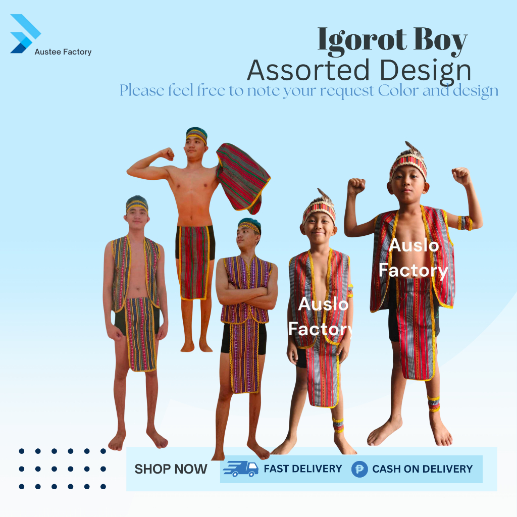 Dp Mine Igorot Costumes for Boy Kids To Adult | Shopee Philippines