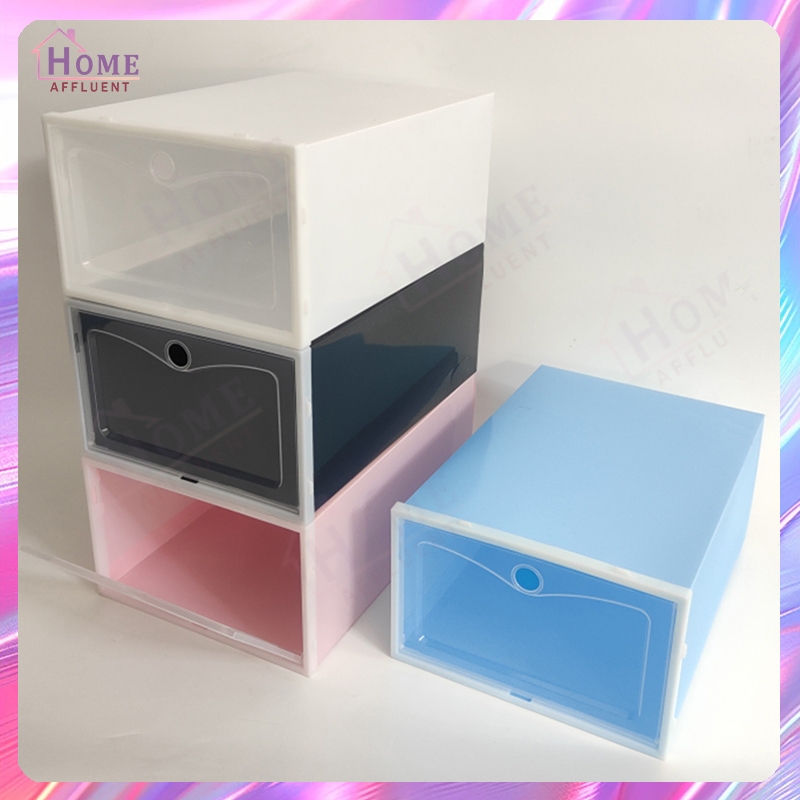 Large Size Candy Color Shoe box storage hard case Organizer Drawer Case ...