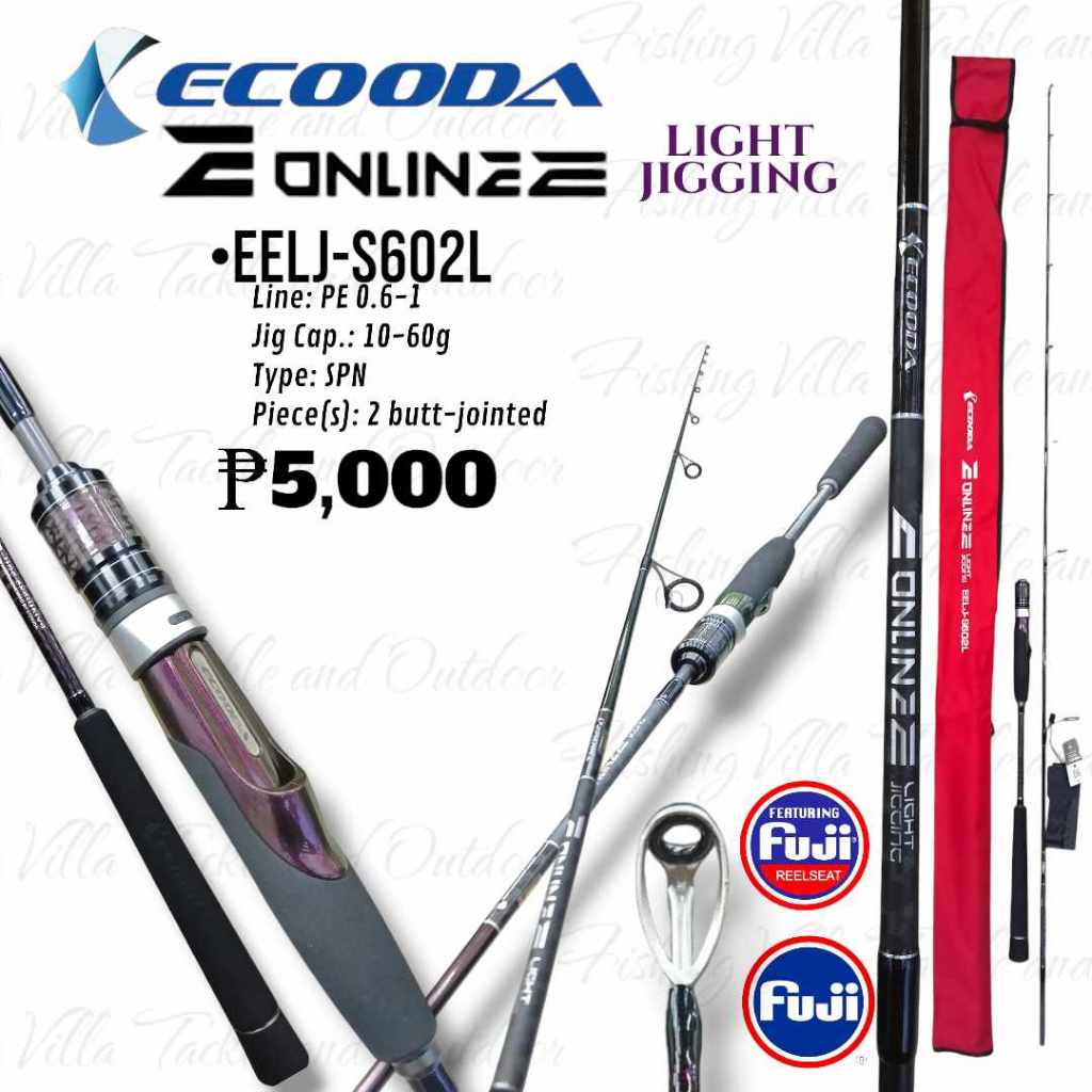 Ecooda E ONLINE LIGHT Jigging Spinning Fishing Rod | Shopee Philippines