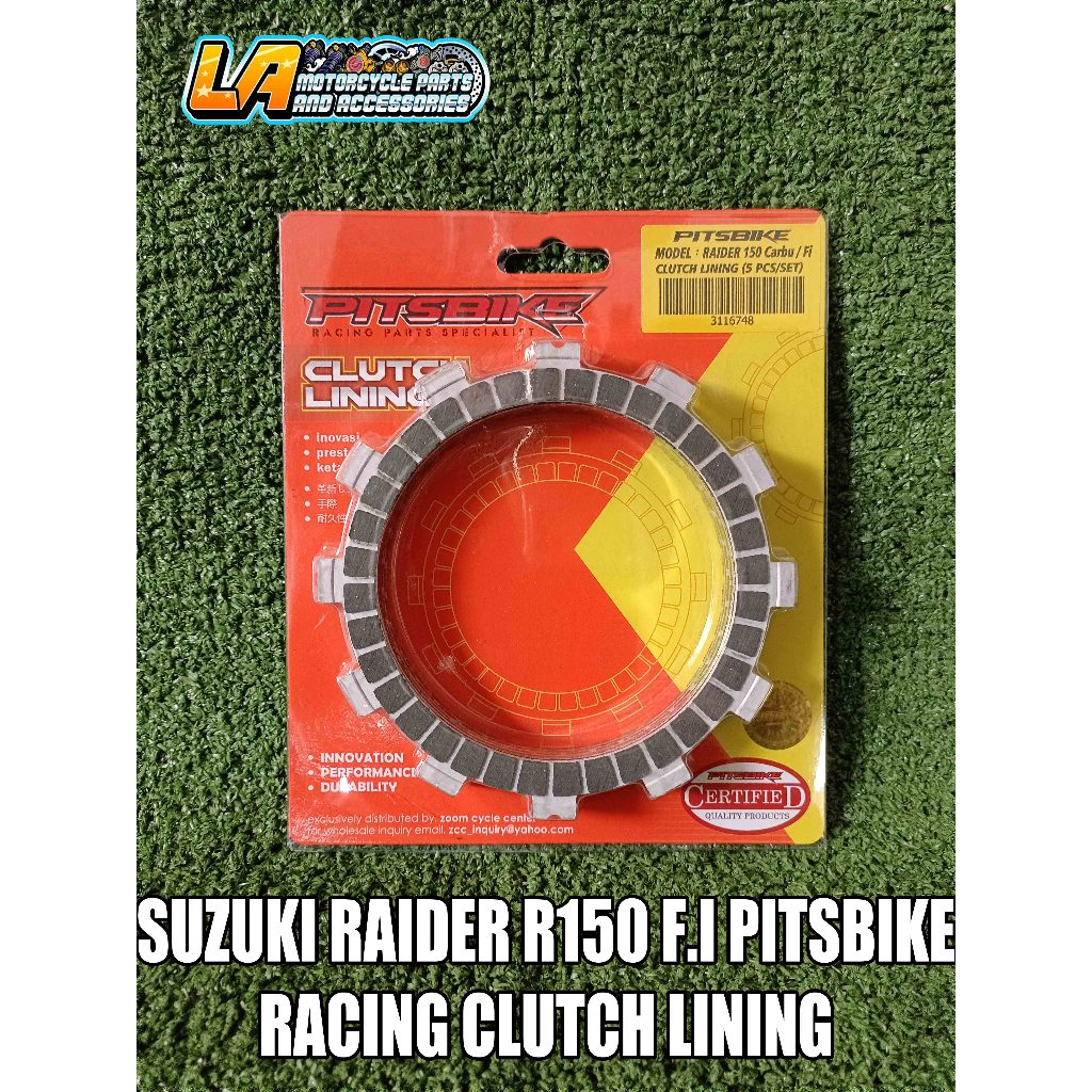 PITSBIKE SUZUKI RAIDER 150 F.I CLUTCH LINING | Shopee Philippines
