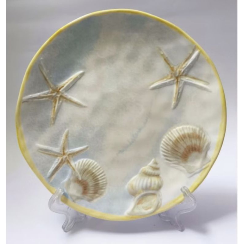 Sea Shell Luncheon Plate MELAMINE | Shopee Philippines
