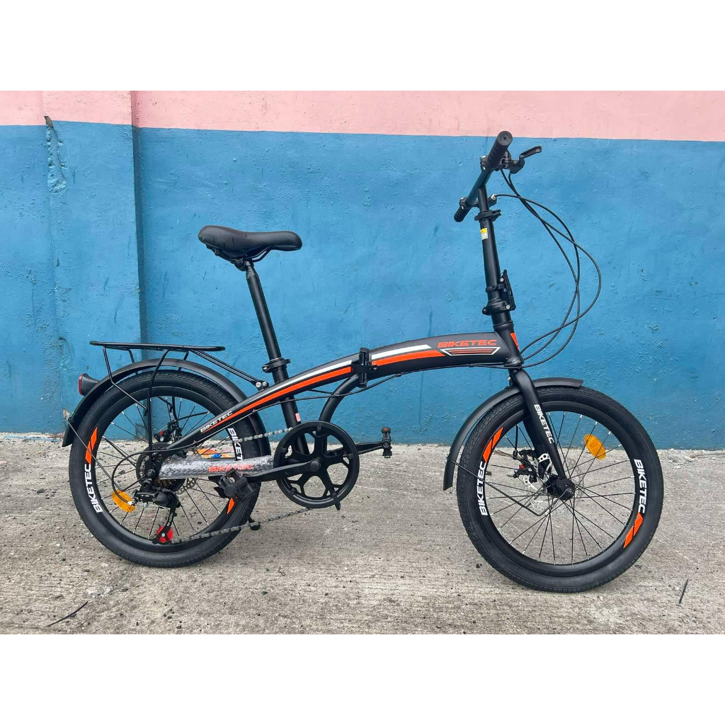 Folding Bike 20 inch for Adults Teens Double Disc Brake Portable Mini ...