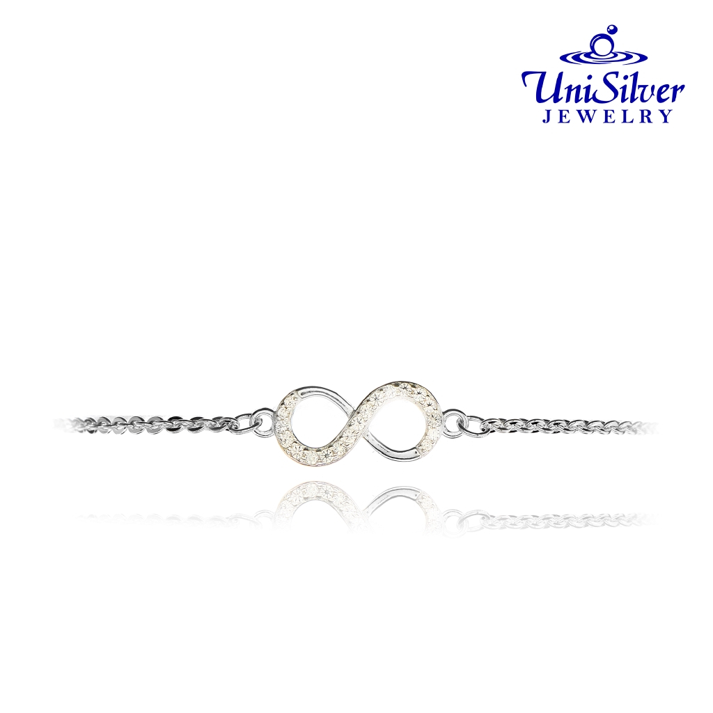 Unisilver 925 Sterling Lady's Bracelet (BS192H-122070) | Shopee Philippines