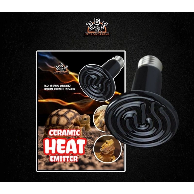 CERAMIC HEAT EMITTER, CERAMIC HEATING BULB LAMP FOR REPTILES | Shopee ...
