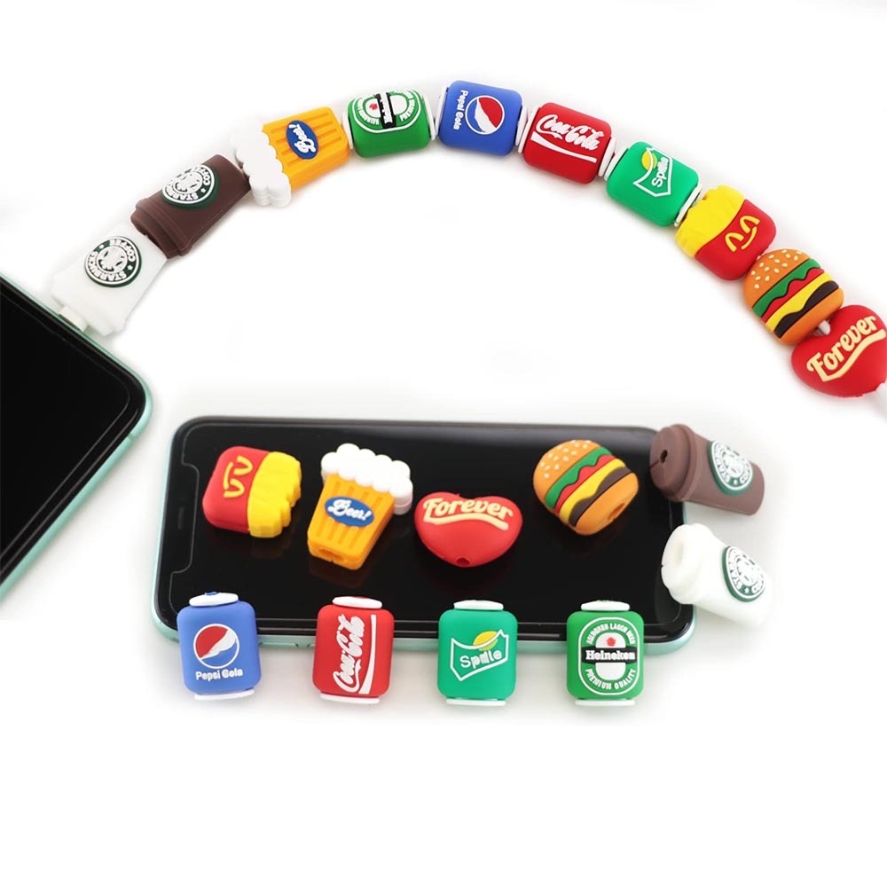 1Pc Phone Charger Cord Protector USB Cable Protector Cute Charger Cover ...