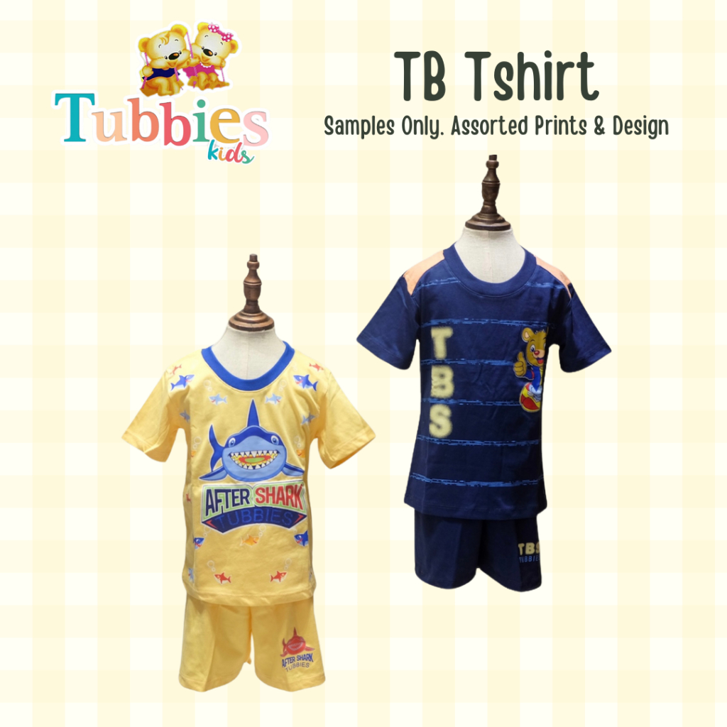 TB ASSORTED PRINTS and DESIGNS Tubbies Terno Tshirt and Short Set Baby ...