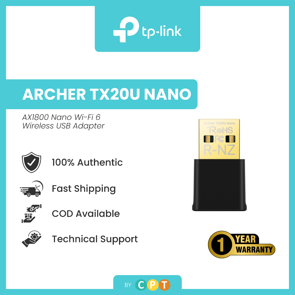 TP-Link Archer TX20U Nano AX1800 Wi-Fi 6 Wireless USB Adapter | Shopee ...