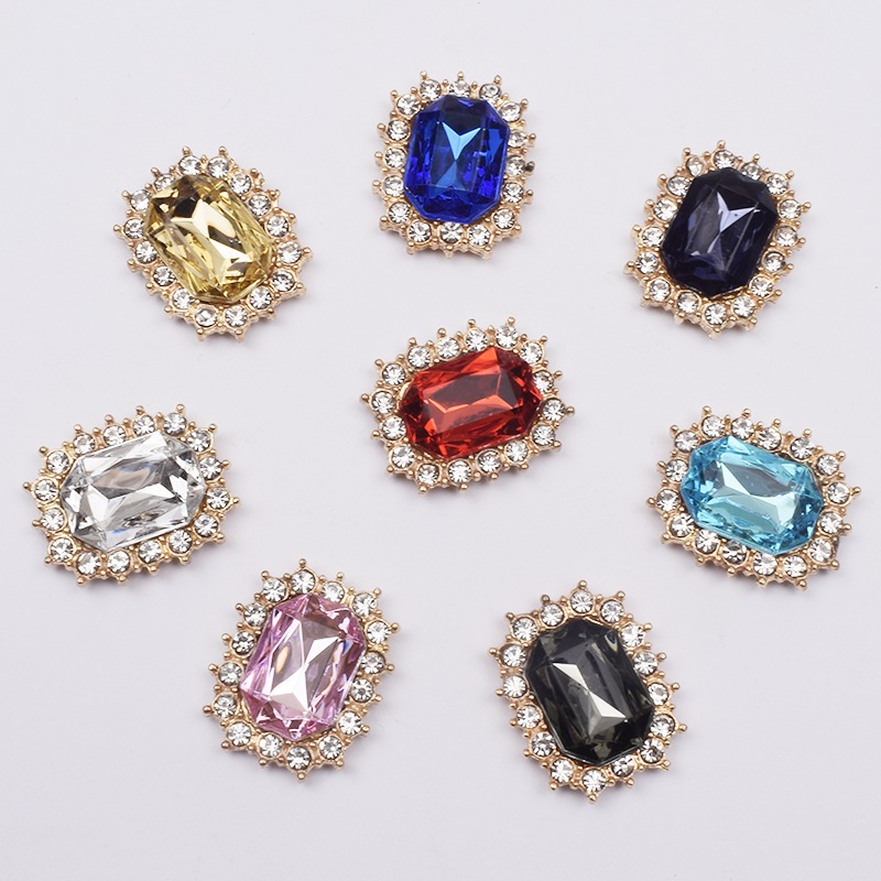 Oval crystal diamond series shoe charms Jibbitz for Croc shoes 1 PCS ...