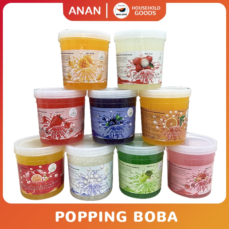 Popping Boba For Milk Tea Fruit Juice QQ Jelly Coco 1.25kg | Shopee ...