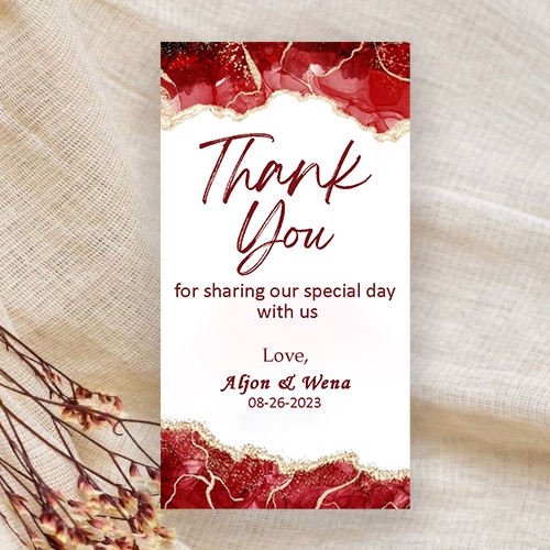 RED THANK YOU/SOUVENIR TAGS (FOR ALL OCCASIONS) | Shopee Philippines