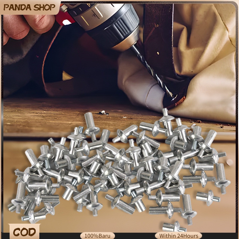 50pcs M5 7/9/11mm Hammer Drive Expansion Rivets Aluminum Alloy Aluminum ...