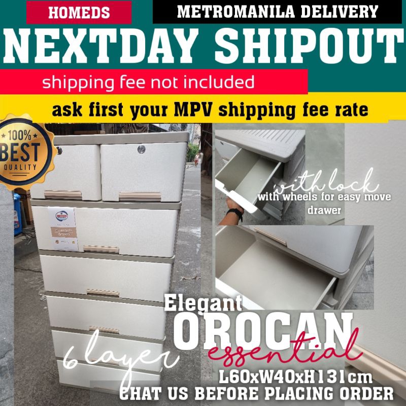6layer orocan essential white drawer SF c/o buyer metromanila | Shopee ...