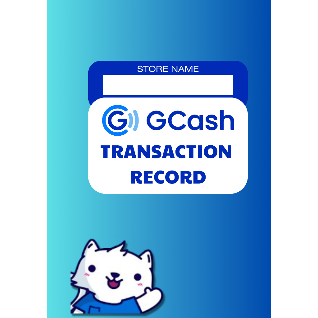 GCash Transaction Slip Record Book Signage | Shopee Philippines