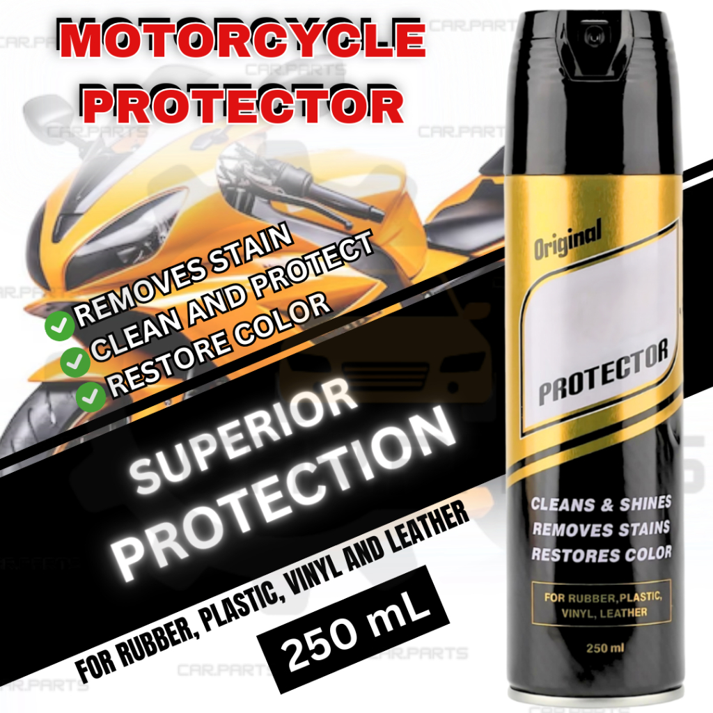 CP PROTECTOR ORIGINAL SPRAY FOR MOTORCYCLE CAR CLEANING 250mL (#6222 ...